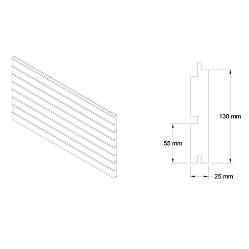 Douglasgran - Dobbeltprofil - Grønagergård Savværk